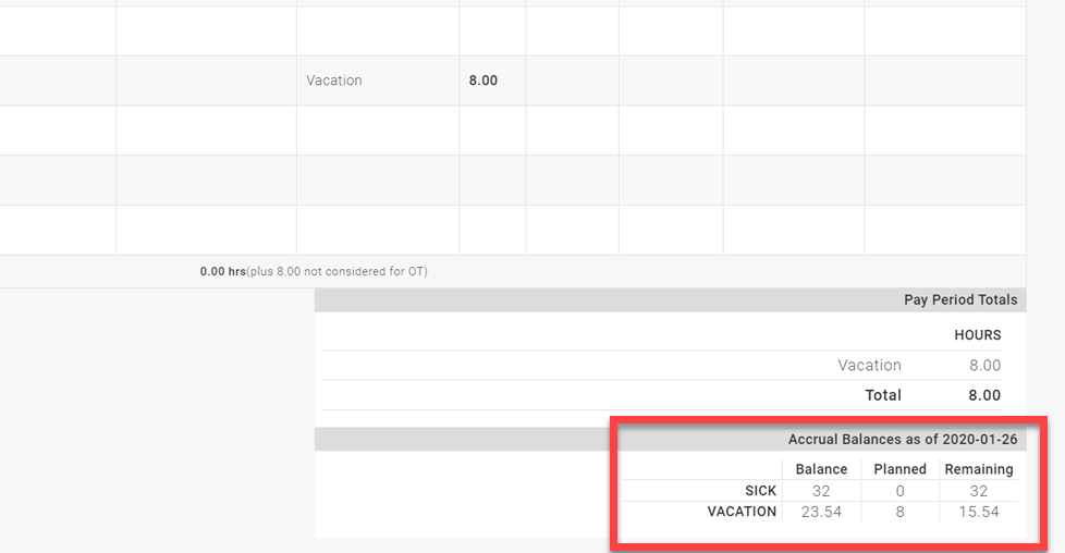Check Your Time Off Balance