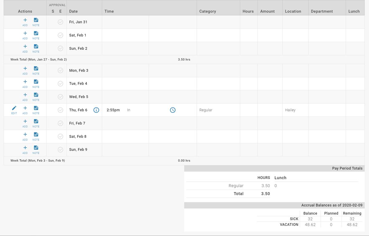 View and Approve Your Timecard in TimeWorksPlus Employee