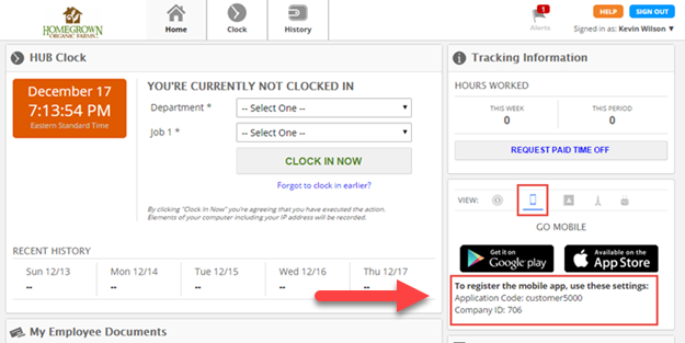 TimeWorksPlus Employee Mobile App