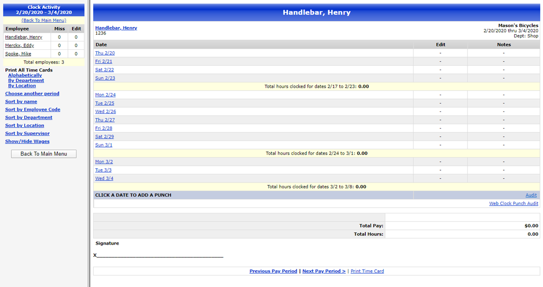 TimeWorksPlus Introductory Glossary