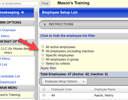How-To: Inactivate / Terminate Employees